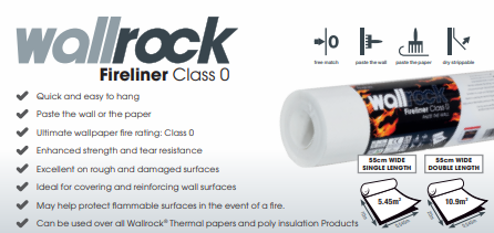 Wallrock Fireliner | Fireproof Lining Paper | Cover Your Wall