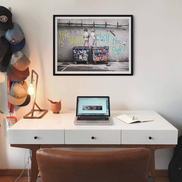 Banksy - 'Life is Short' Poster | Cover Your Wall
