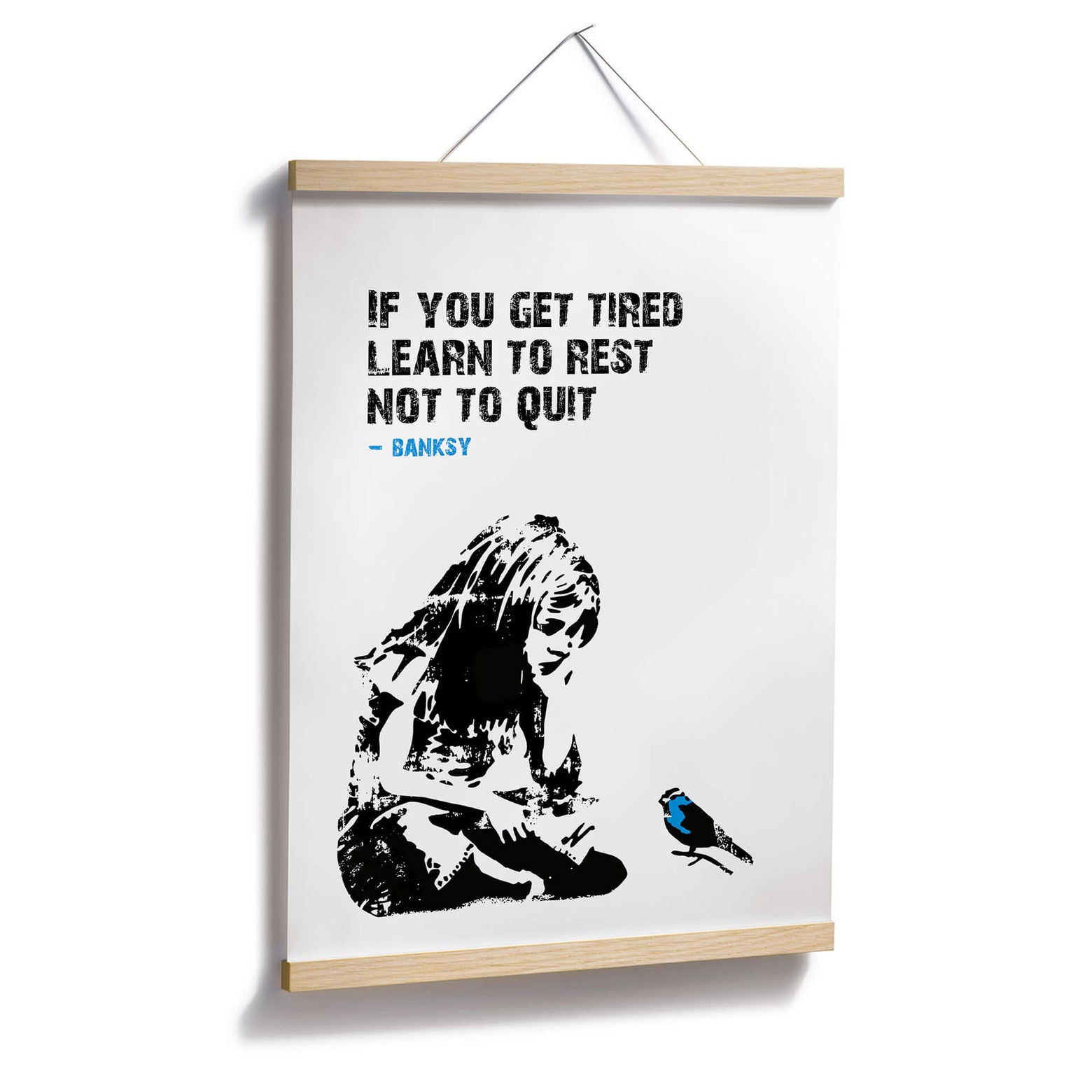 Banksy - "If You Get Tired" Poster