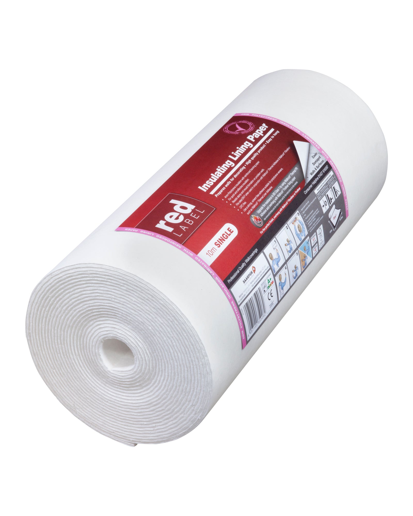 Erfurt MAV Red Label Insulating Lining Paper 50cm x 10m, 4mm | Cover ...