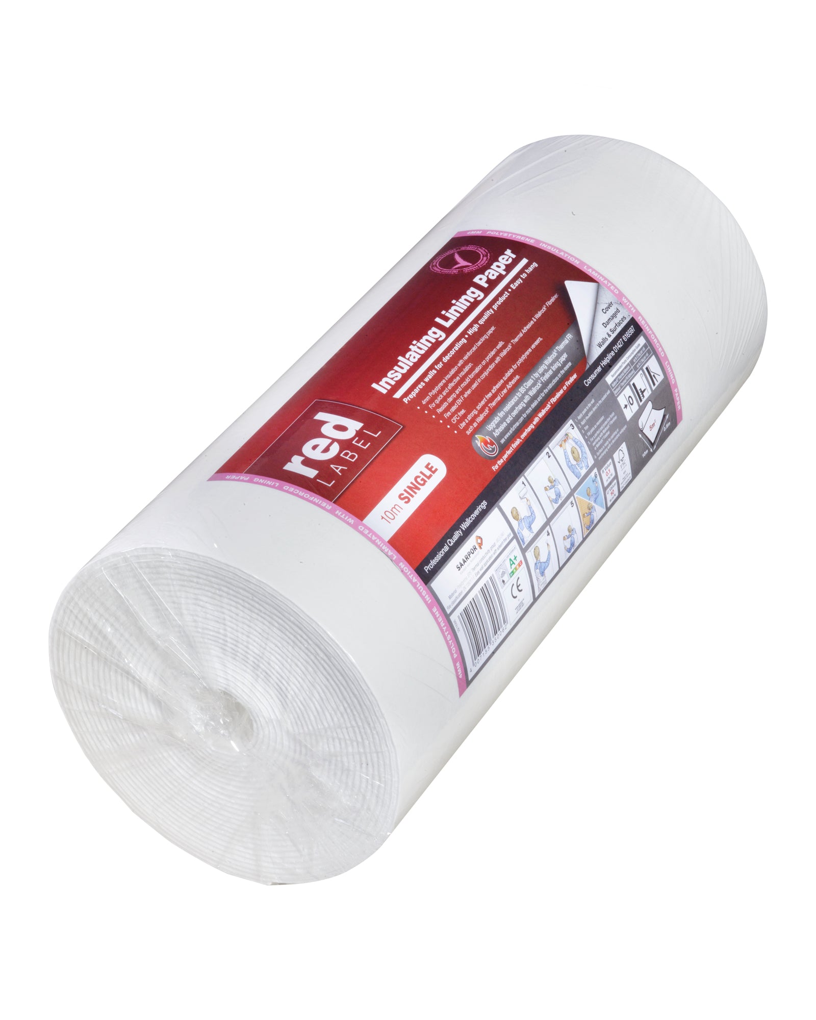 Erfurt MAV Red Label Insulating Lining Paper 50cm x 10m, 4mm | Cover ...