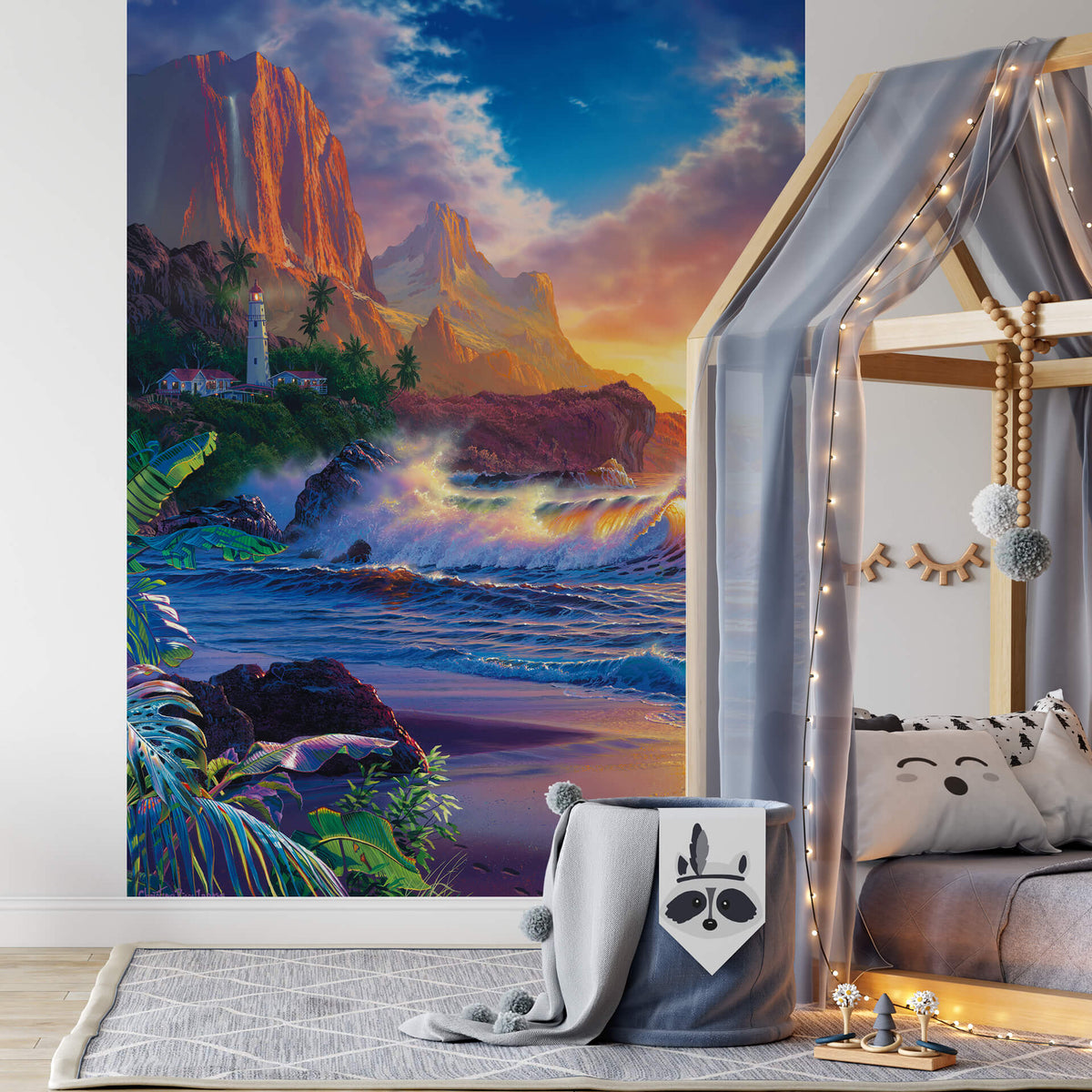 Diy Boys Bedroom Wall Mural DIY Kids Climbing Wall